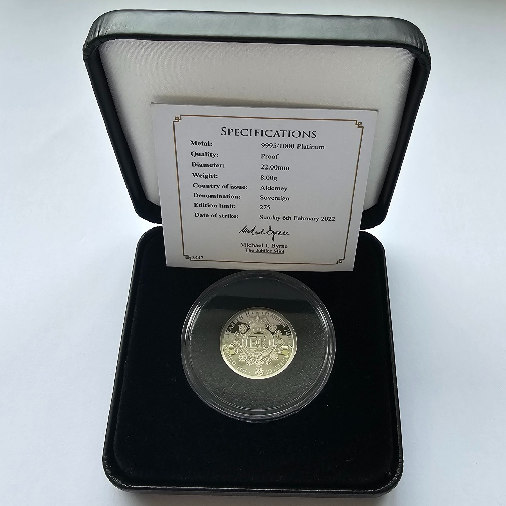 Pre-owned Platinum 9995/1000 Queen Elizabeth II 2022 Jubilee Sovereign ...
